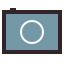 Compact Camera icon in Cute Outline Style