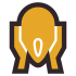 Edvard Munch icon in Retro Style