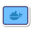 Docker Container icon in Stickers Style