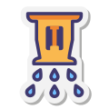 Fire Sprinkler icon in Stickers Style