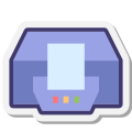 Docking Station icon in Stickers Style
