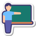 Tuition icon in Stickers Style