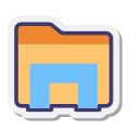 File Explorer icon in Stickers Style