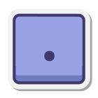 Dor Key icon in Stickers Style