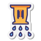 Fire Sprinkler icon in Stickers Style