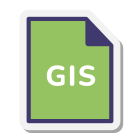 GIS icon in Stickers Style