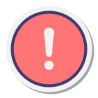 High Importance icon in Stickers Style