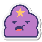 Lumpy Space Princess icon in Stickers Style