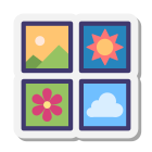 Medium Icons icon in Stickers Style