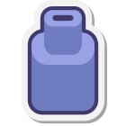 USB C icon in Stickers Style