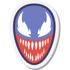 Venom Head icon in Stickers Style