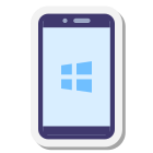 Windows Mobile icon in Stickers Style