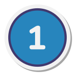 Level 1 icon in Stickers Style