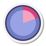 20% icon in Stickers Style