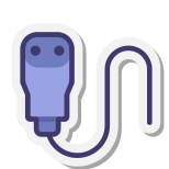 Appliance Coupler icon in Stickers Style