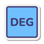 Deg icon in Stickers Style