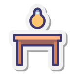 Dining Table Light icon in Stickers Style