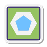 Discrepancy icon in Stickers Style