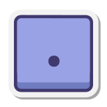 Dor Key icon in Stickers Style