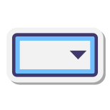 Dropdown Field icon in Stickers Style