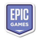 Epic Games icon in Stickers Style