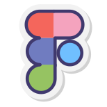 Figma icon in Stickers Style