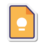 Google Keep icon in Stickers Style