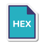 Hexadecimal icon in Stickers Style