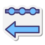 Incoming Data icon in Stickers Style