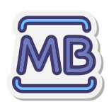Multibanco icon in Stickers Style
