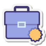 New Job icon in Stickers Style