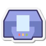 Docking Station icon in Stickers Style