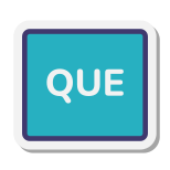 Que icon in Stickers Style