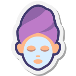 Spa Mask icon in Stickers Style