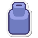 USB C icon in Stickers Style