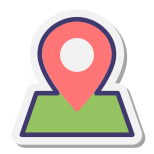 Where icon in Stickers Style