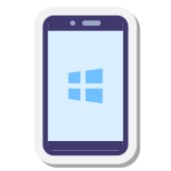 Windows Mobile icon in Stickers Style