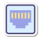 Ethernet Off icon in Cute Color Style