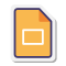 Google Slides icon in Bubbles Style