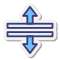 Split Vertical icon in Ice Cream Style