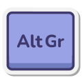 Altgr icon in Cute Outline Style