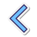 Back icon in Simple Small Style
