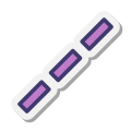 Line icons in Stickers style for graphic & UI design