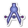 Drafting Compass icon in Windows Metro Style