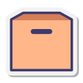 Empty Box icon in Cute Color Style