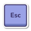 Esc icon in Cute Color Style