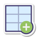 Insert Table icon in Material Two Tone Style