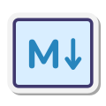 Markdown icon in Ice Cream Style