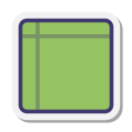 Spreadsheet icon in Material Filled Style