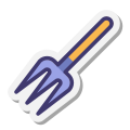 Pitchfork icon in Ice Cream Style